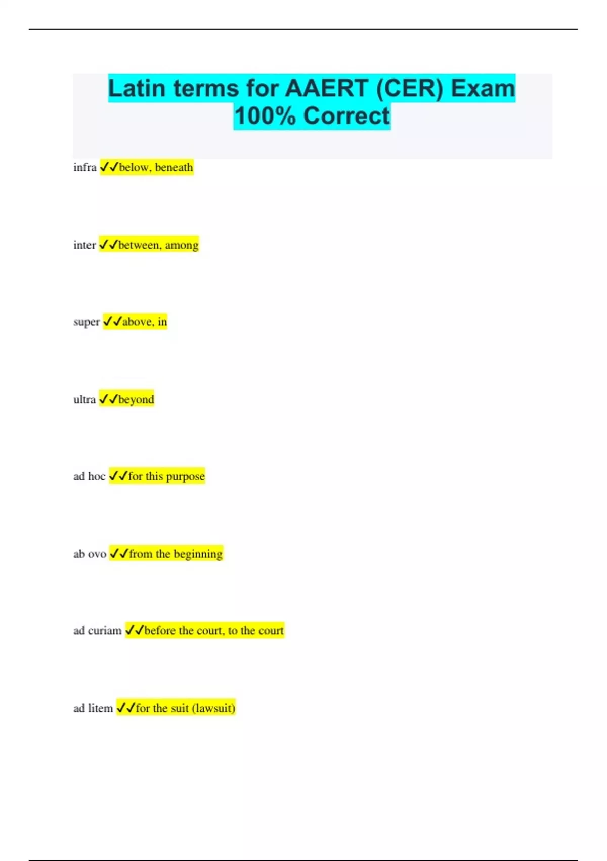 AAERTBundled Exams Questions and Answers (2024/2025) (Complete and ...