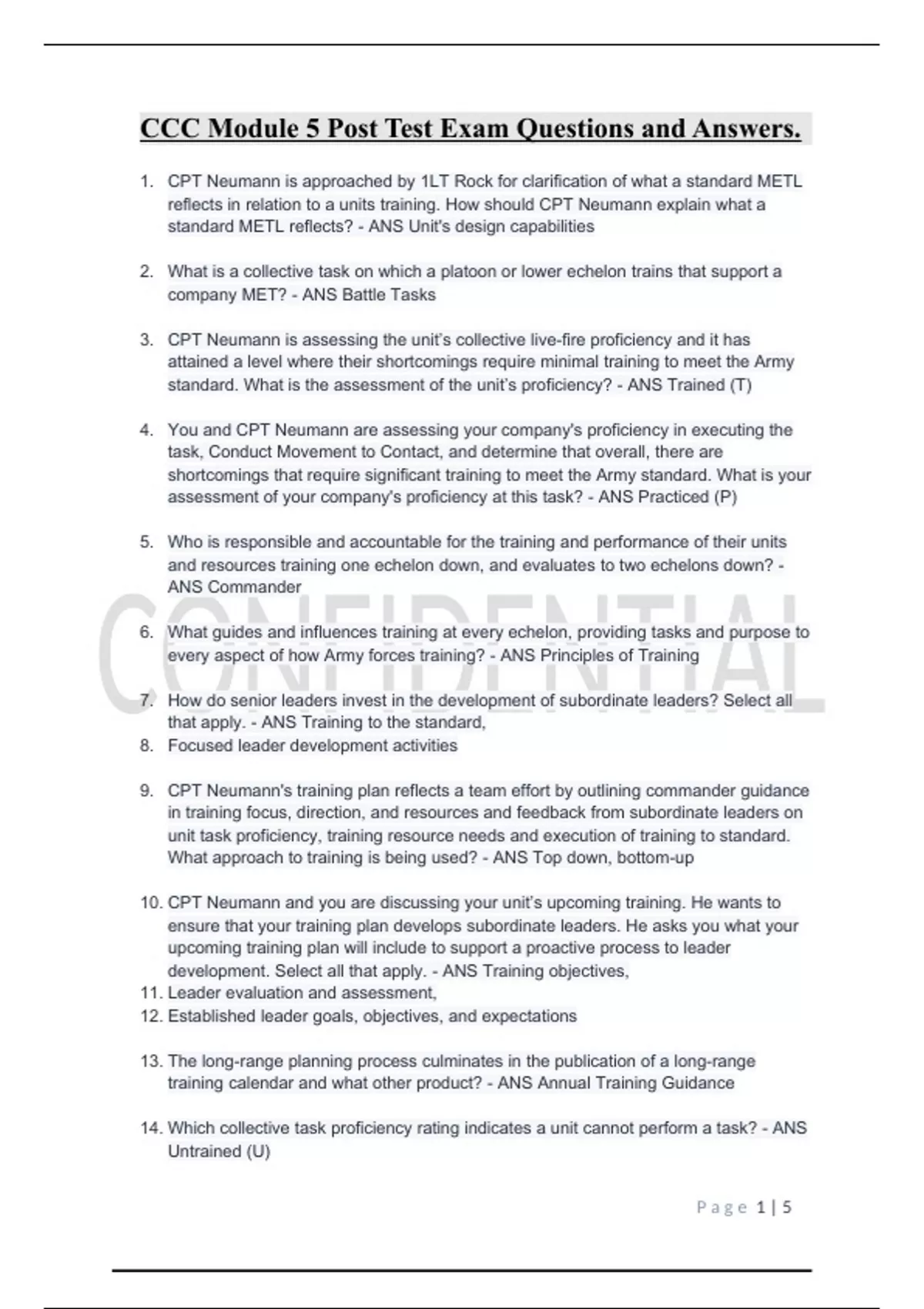 Ccc Module 5 Post Test Exam Questions And Answers Wgu D027 Stuvia Us