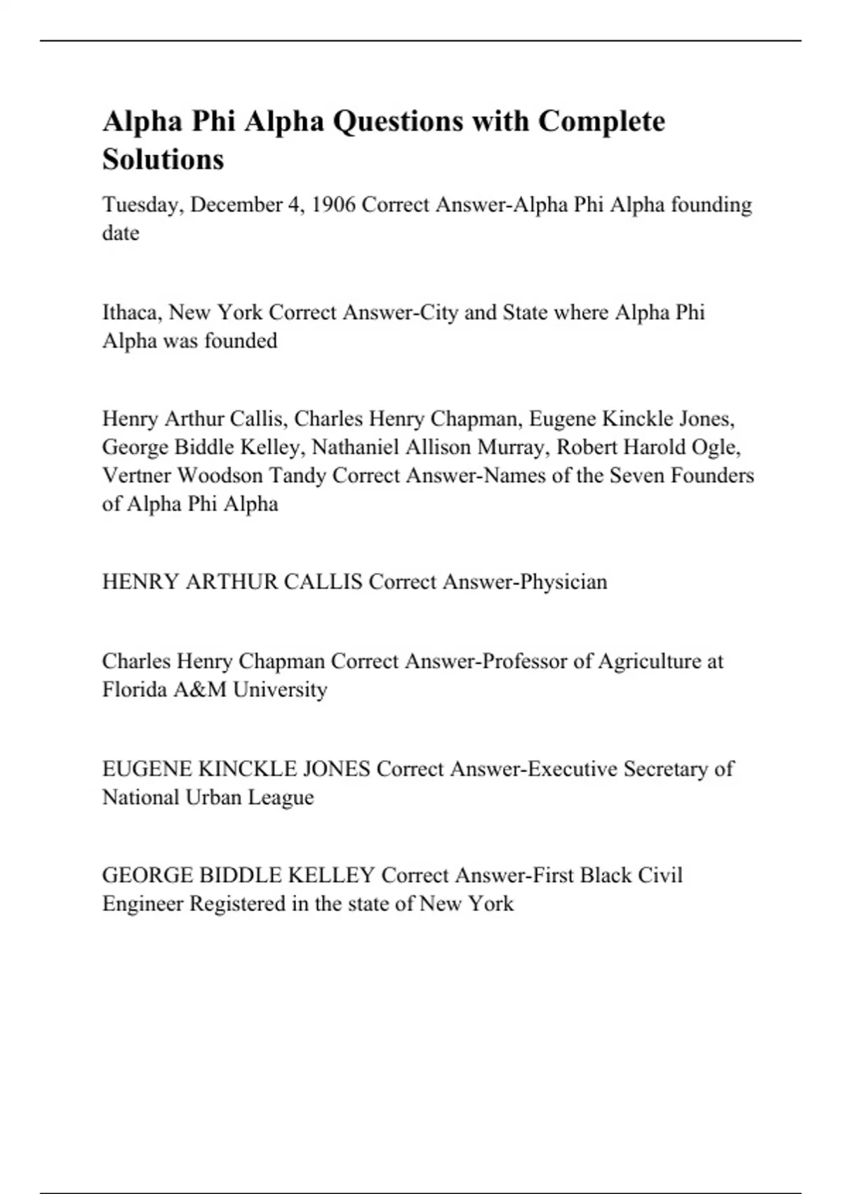 Alpha Phi Alpha Questions with Complete Solution - Alpha Phi Alpha ...