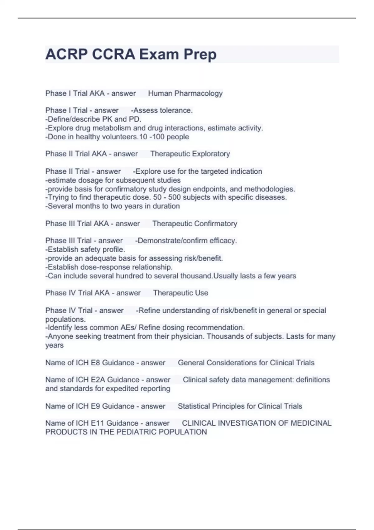 ACRP CCRA Exam Prep Questions with solutions 2024 - Acrp - Stuvia US