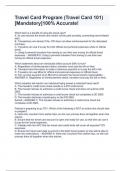 Travel Card Program (Travel Card 101) [Mandatory]100% Accurate ...