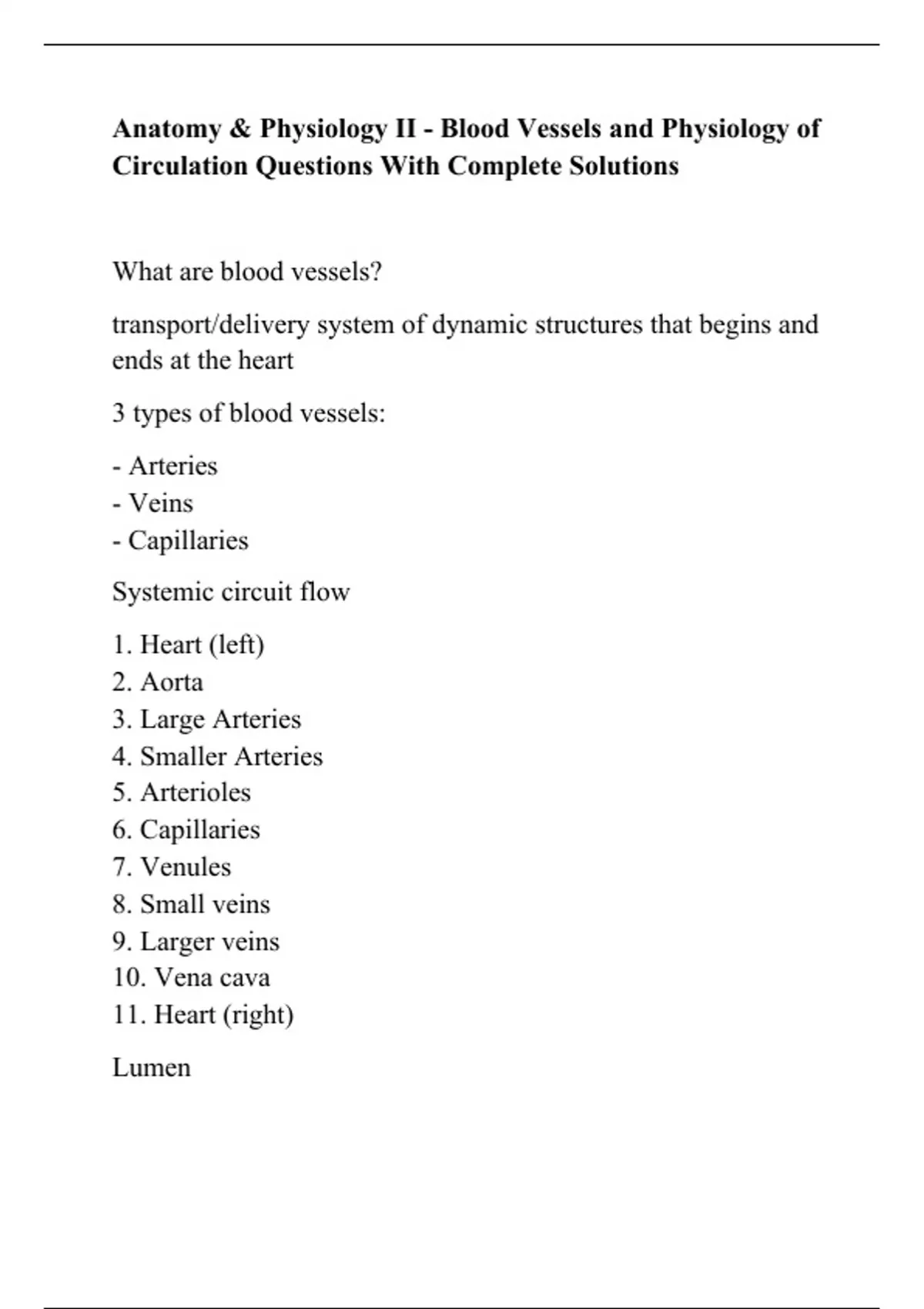 Anatomy And Physiology Nightingale College -Anatomy & Physiology II ...