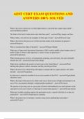 AEST CERT EXAM QUESTIONS AND ANSWERS 100% SOLVED - AEST Agriculture ...