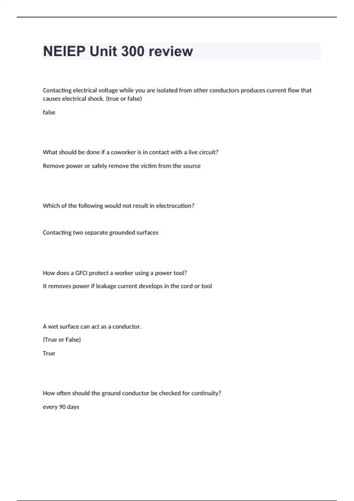 NEIEP (package deal ) 2024/2025 already passed! - Stuvia US