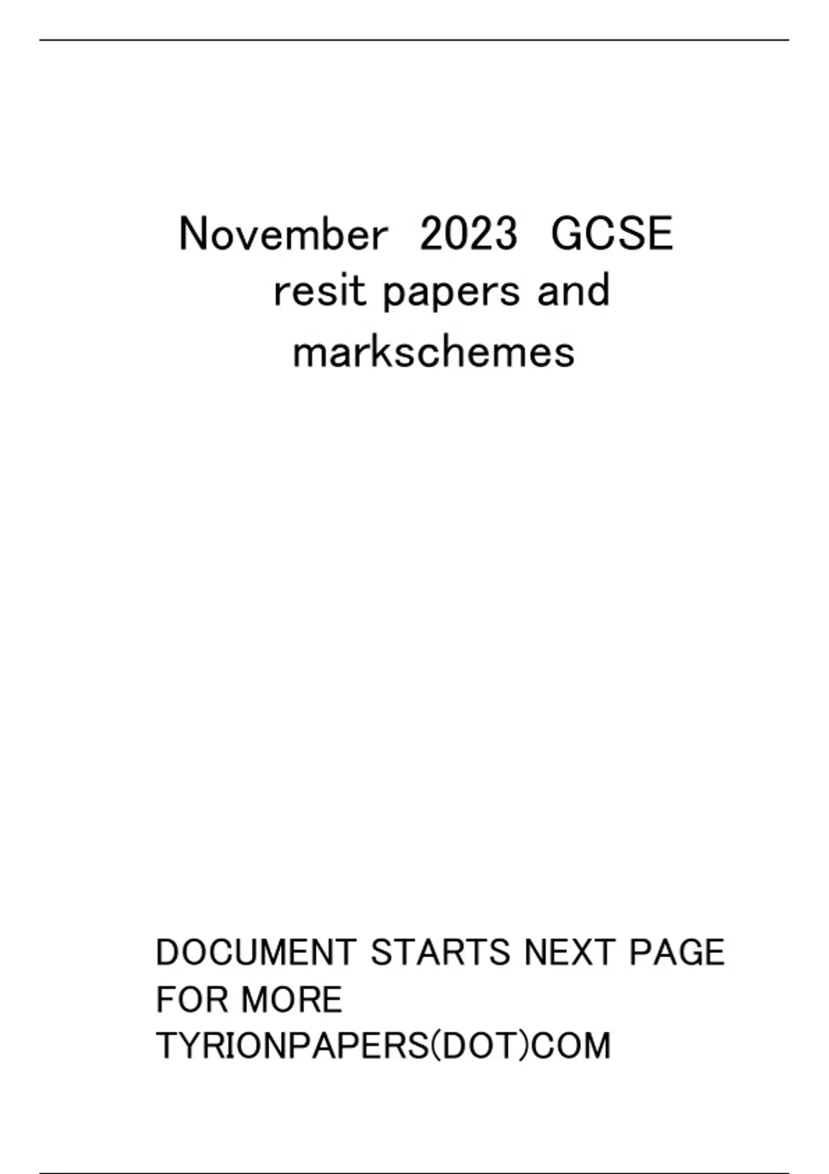 AQA NOVEMBER 2023 GCSE RESITS MATHS FOUNDATION TIER PAPERS AND ...