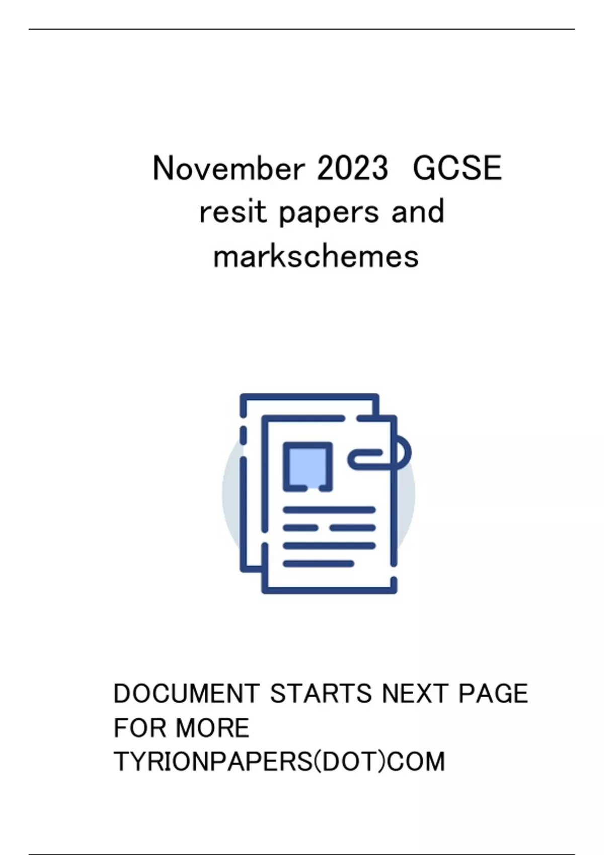 AQA NOVEMBER 2023 GCSE RESITS MATHS FOUNDATION TIER PAPER 2 MARKSCHEME ...