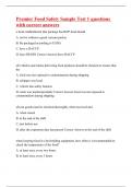 Premier Food Safety Sample Test 1 questions with correct answers|100% ...