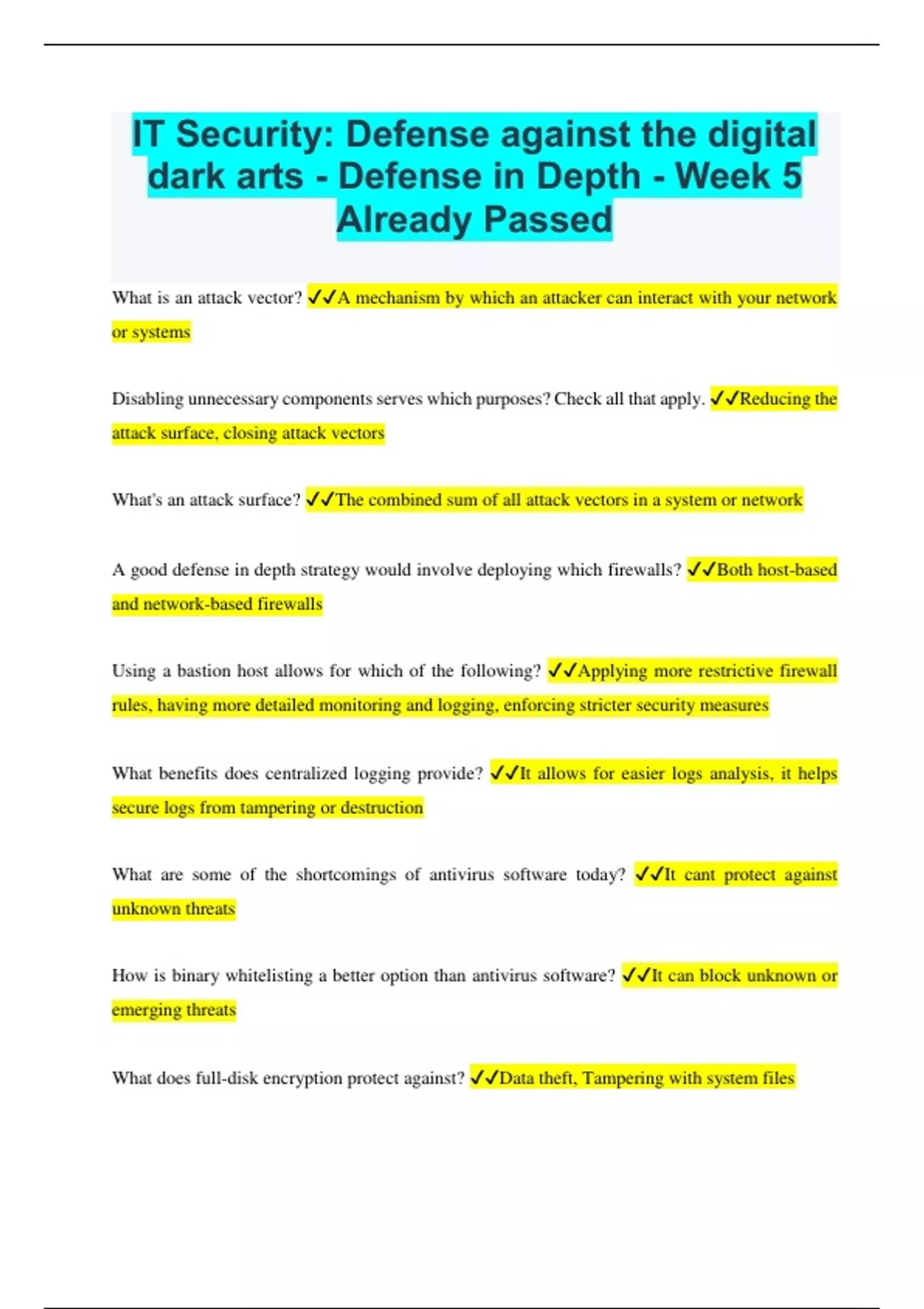 IT Security: Defense against the digital dark arts - Defense in Depth ...