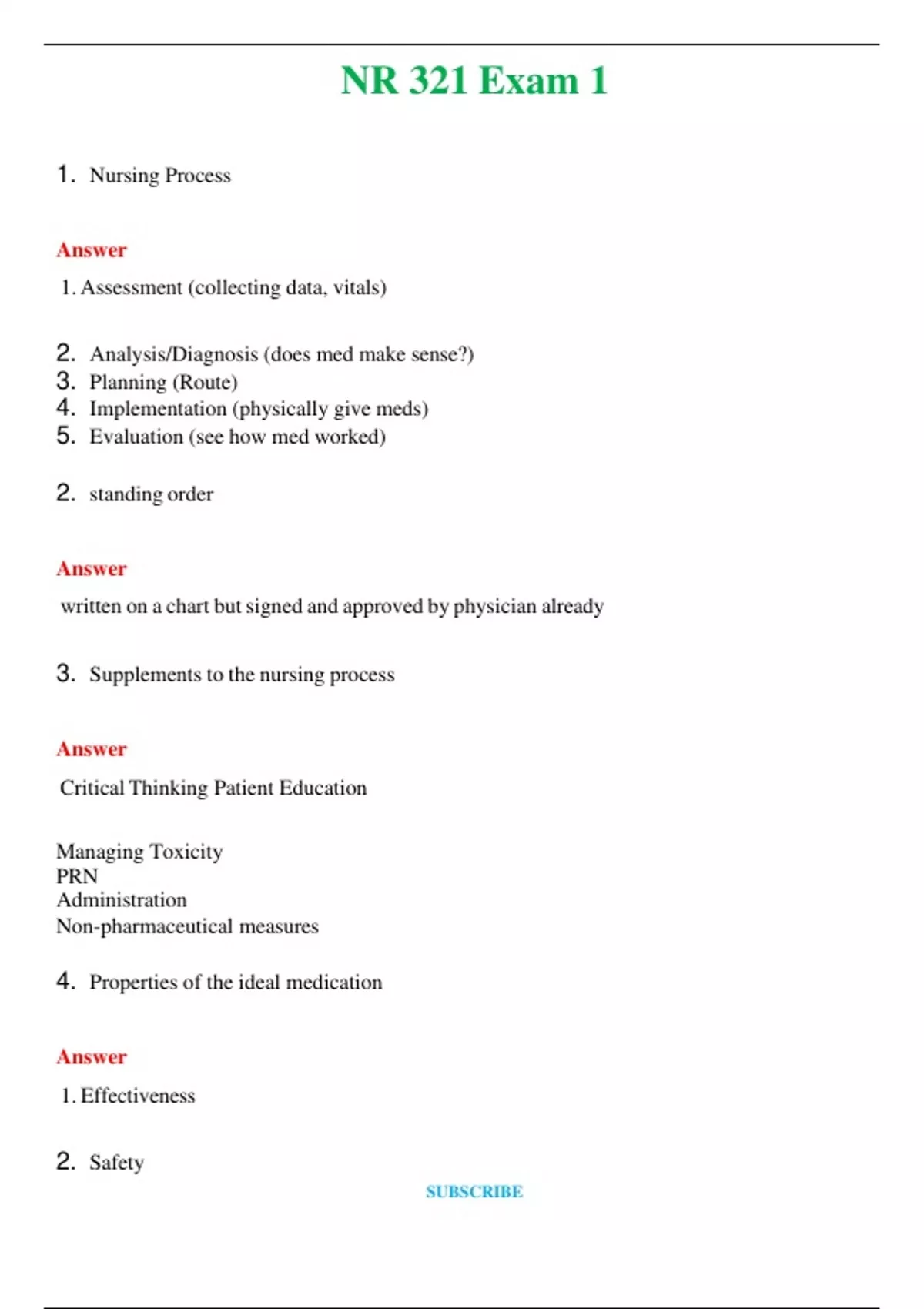 NR 321 bundle Study Guide Exam 1 , Exam II New Full Questions and ...