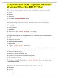 AST practice exam 5 with 175questions and answers all answers 100 ...