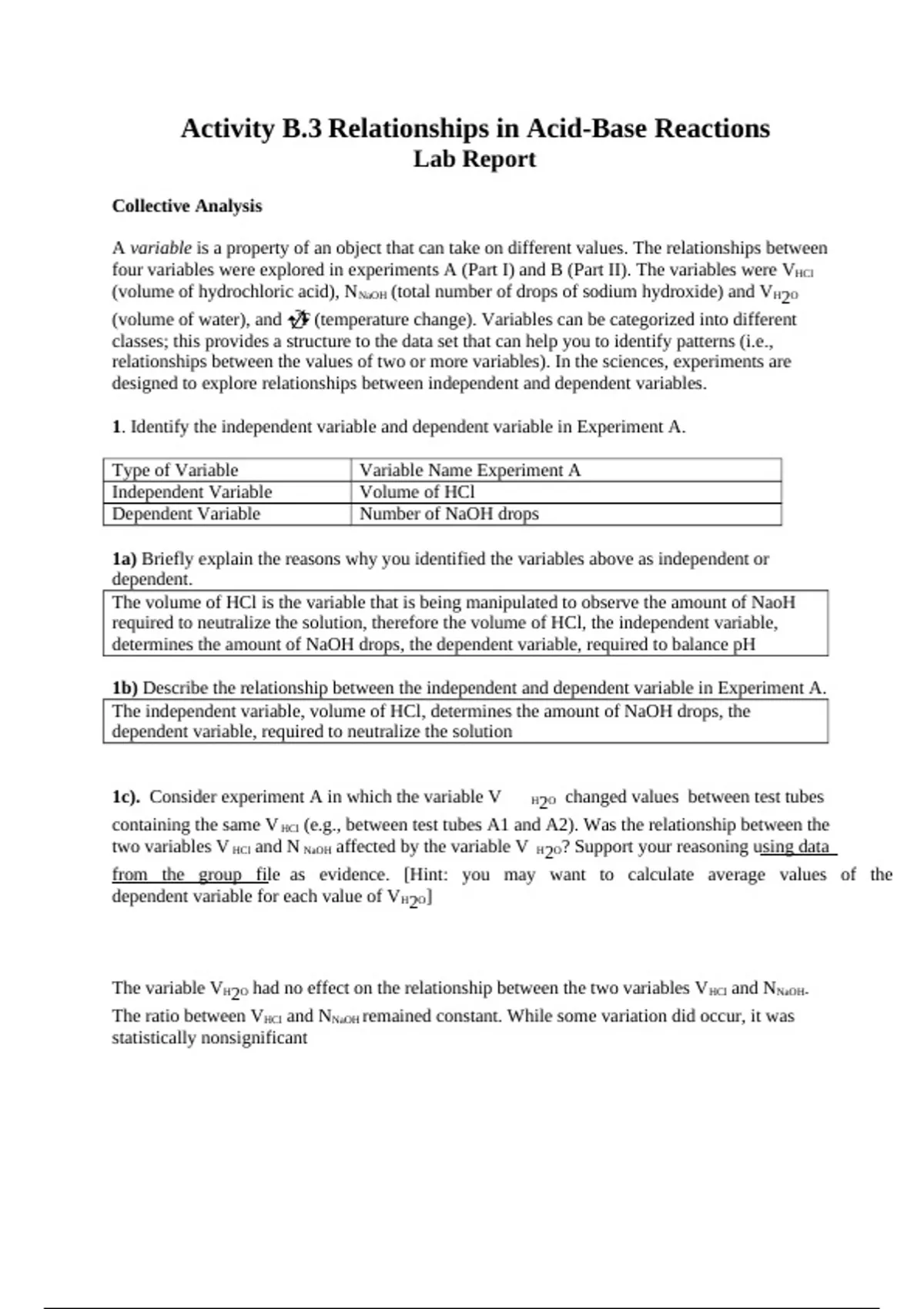 CHEM MISC OCHEM EXAM STUDY GUIDE, CHEM MISC Activity B.3 Relationships in Acid-Base Reactions ...