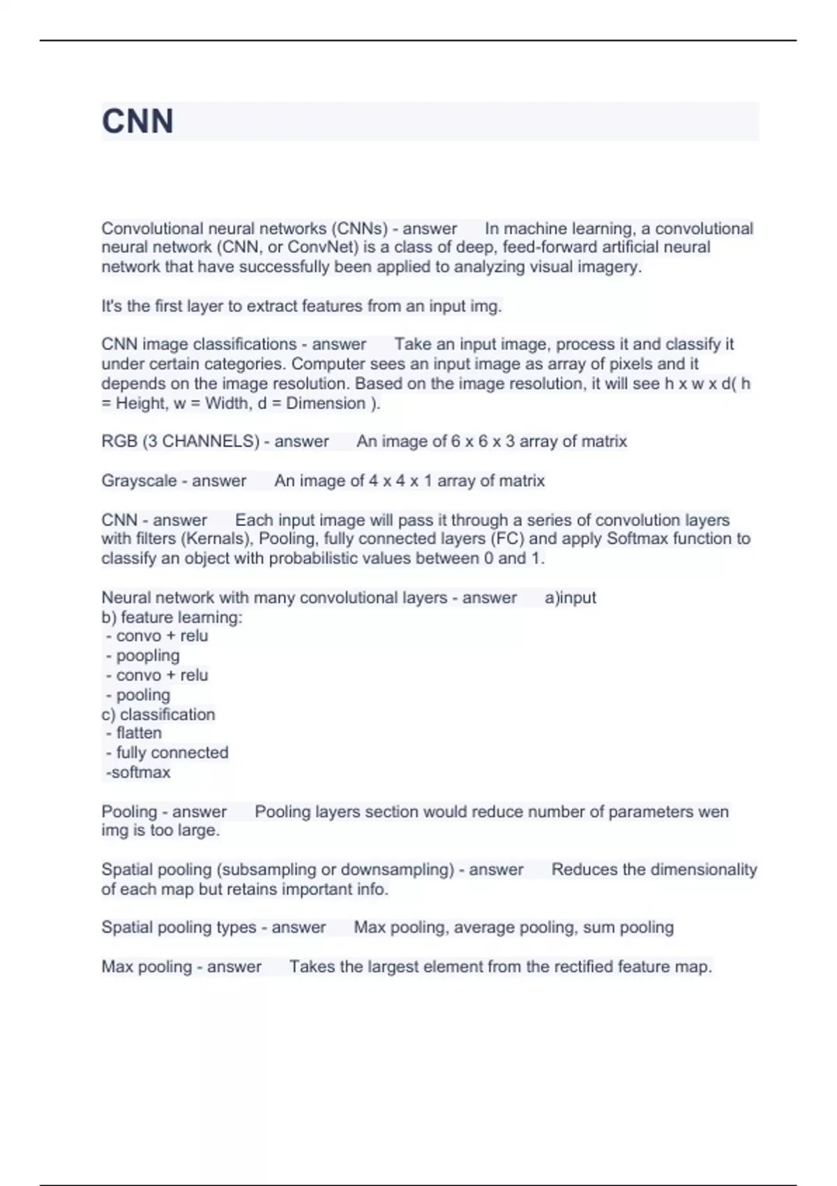 CNN QUESTIONS WITH CORRECT ANSWERS 2024 - CNN - Stuvia US