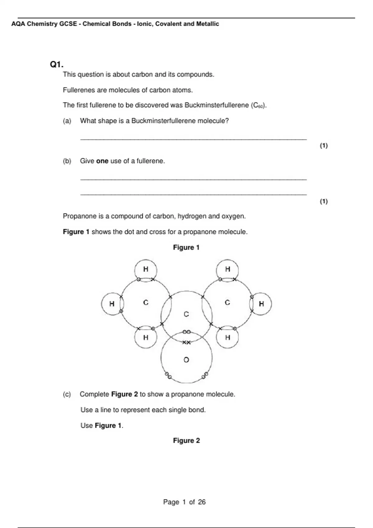 AQA Chemistry GCSE - Chemical Bonds - Ionic, Covalent and Metallic 1 ...