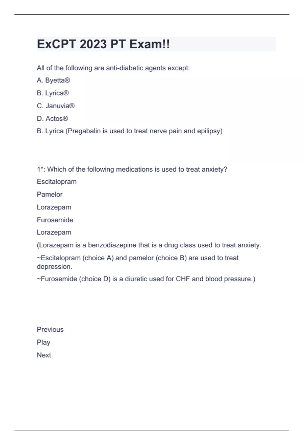 ExCPT 2023 PT Exam Question and answers rated A+ 2024 updated - Excpt ...