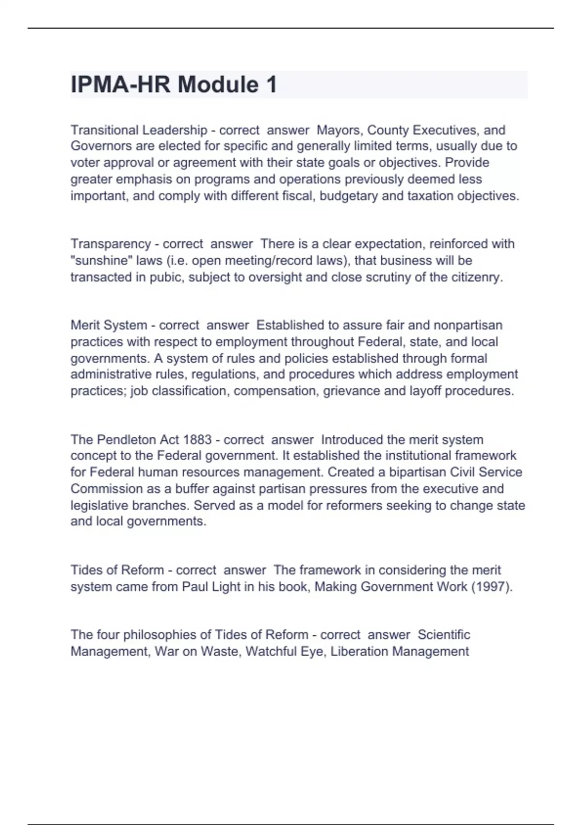 IPMA Question and answers rated A+ 2024 - IPMA SCP - Stuvia US