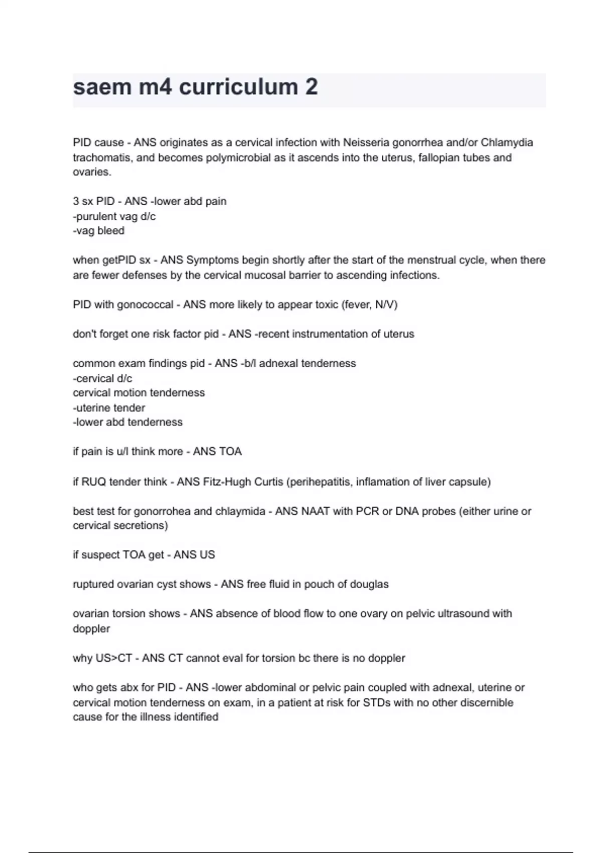 Saem m4 curriculum 2 Exam 2024/2025 Questions With Verified & Completed ...