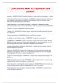 CCHT practice exam 2024 questions and answers - CCHT - Stuvia US