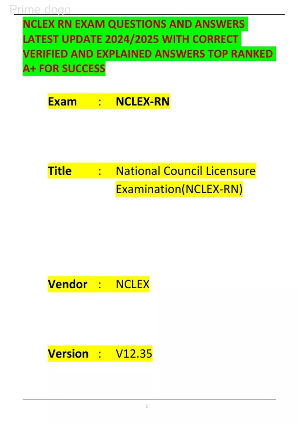 NCLEX RN Exam Questions with Correct, Verified and Explained Answers ...