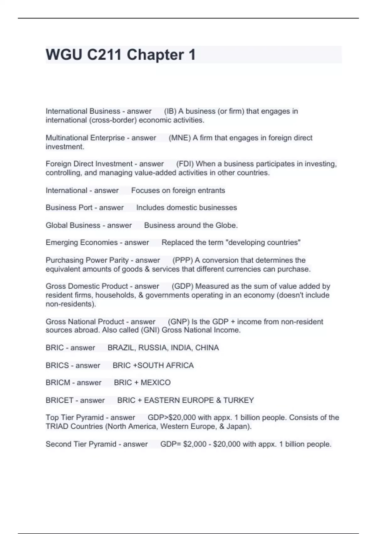WGU C211 Chapter 1 Questions with correct Answers 2024 - WGU C211 ...