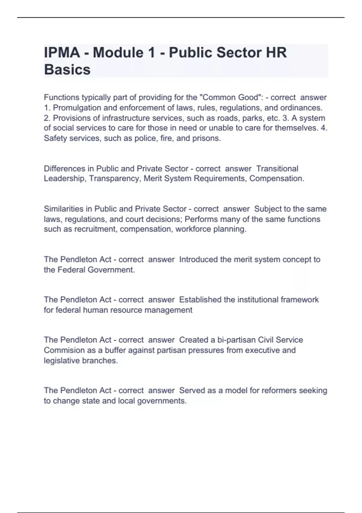 IPMA IPMA-SCP Chamberlain College Nursing - Question and answers 100% correct 2024 - IPMA-SCP ...