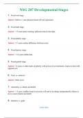 NSG 207 Developmental Stages (Latest 2024 / 2025) Questions & Answers ...