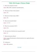 NSG 321 Exam 1 Power Point (Latest 2024 / 2025) Questions & Answers ...