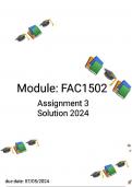 FAC1502 ASSIGNMENT 3 SEMESTER 1 SOLUTION DUE DATE 07/05/2025 ...