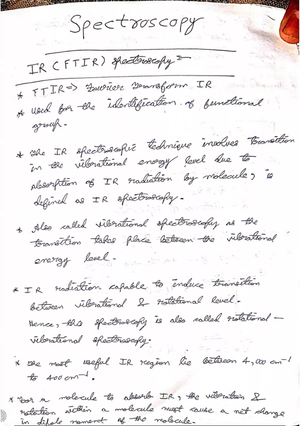 Spectroscopy Engineering Chemistry notes () - EEE 110 - Stuvia US