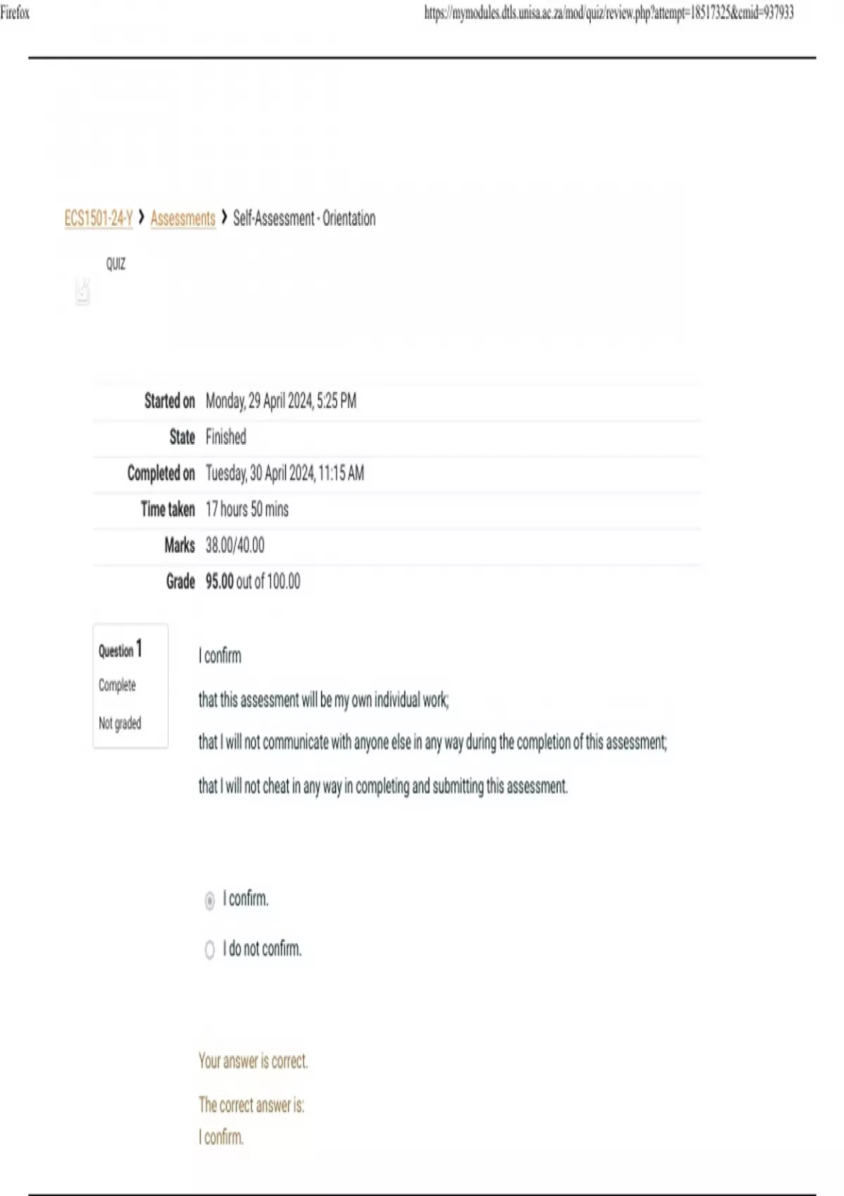ECS1501 ASSIGNMENT 1 SOLUTIONS AND SELF ASSESSMENT 2024 - ECONOMICS 1A ...