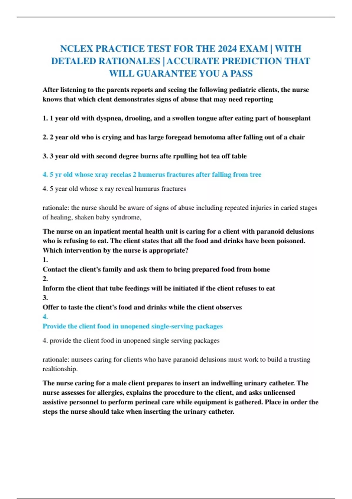 Nclex 2024 Practice Test | Nclex Rn Practice Questions Pdf – TOLB