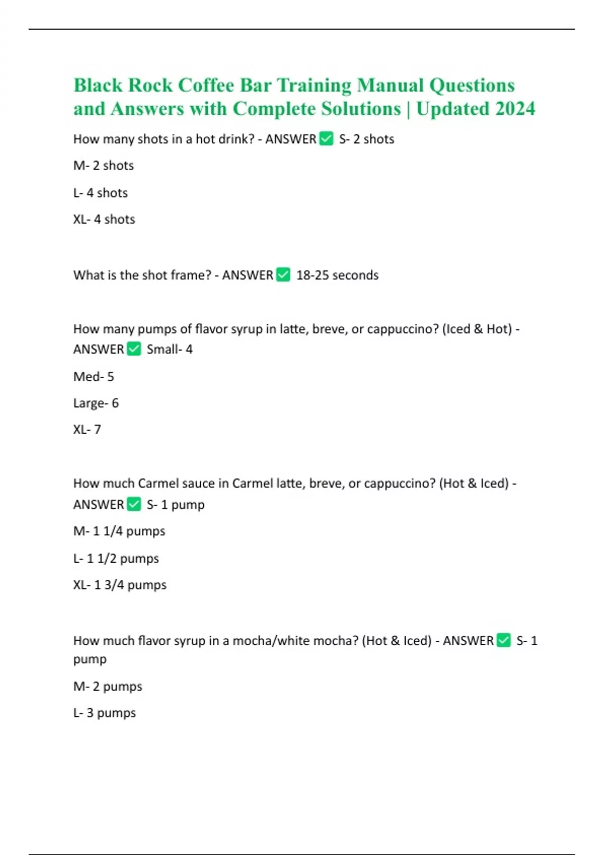BLACK ROCK 2024 BUNDLED EXAM ACTUAL QUESTIONS AND ANSWERS 100% CORRECT ...