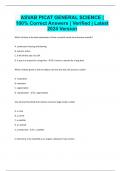 ASVAB PICAT GENERAL SCIENCE | 100% Correct Answers | Verified | Latest ...