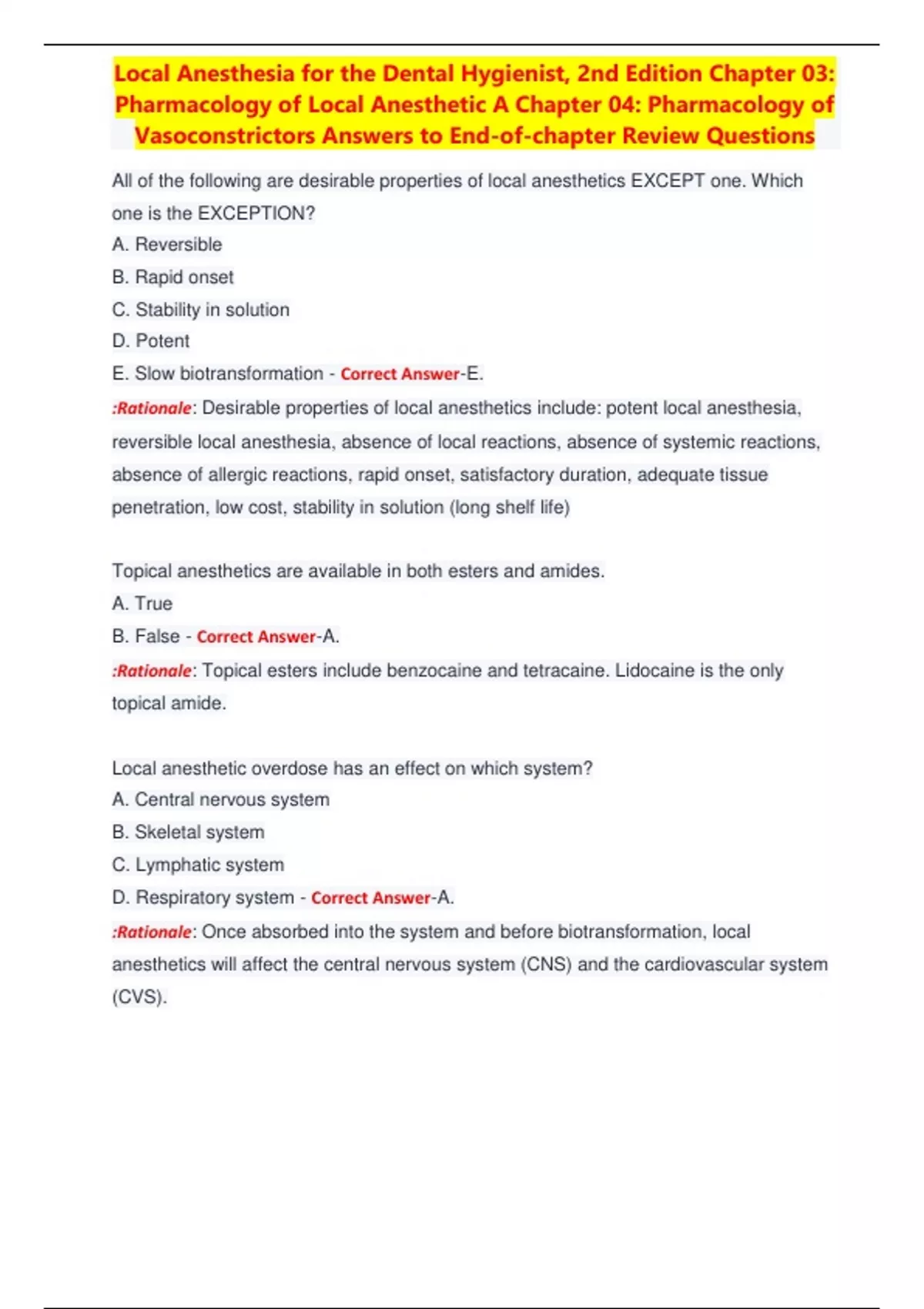 Local Anesthesia for the Dental Hygienist, 2nd Edition Chapter 03 ...