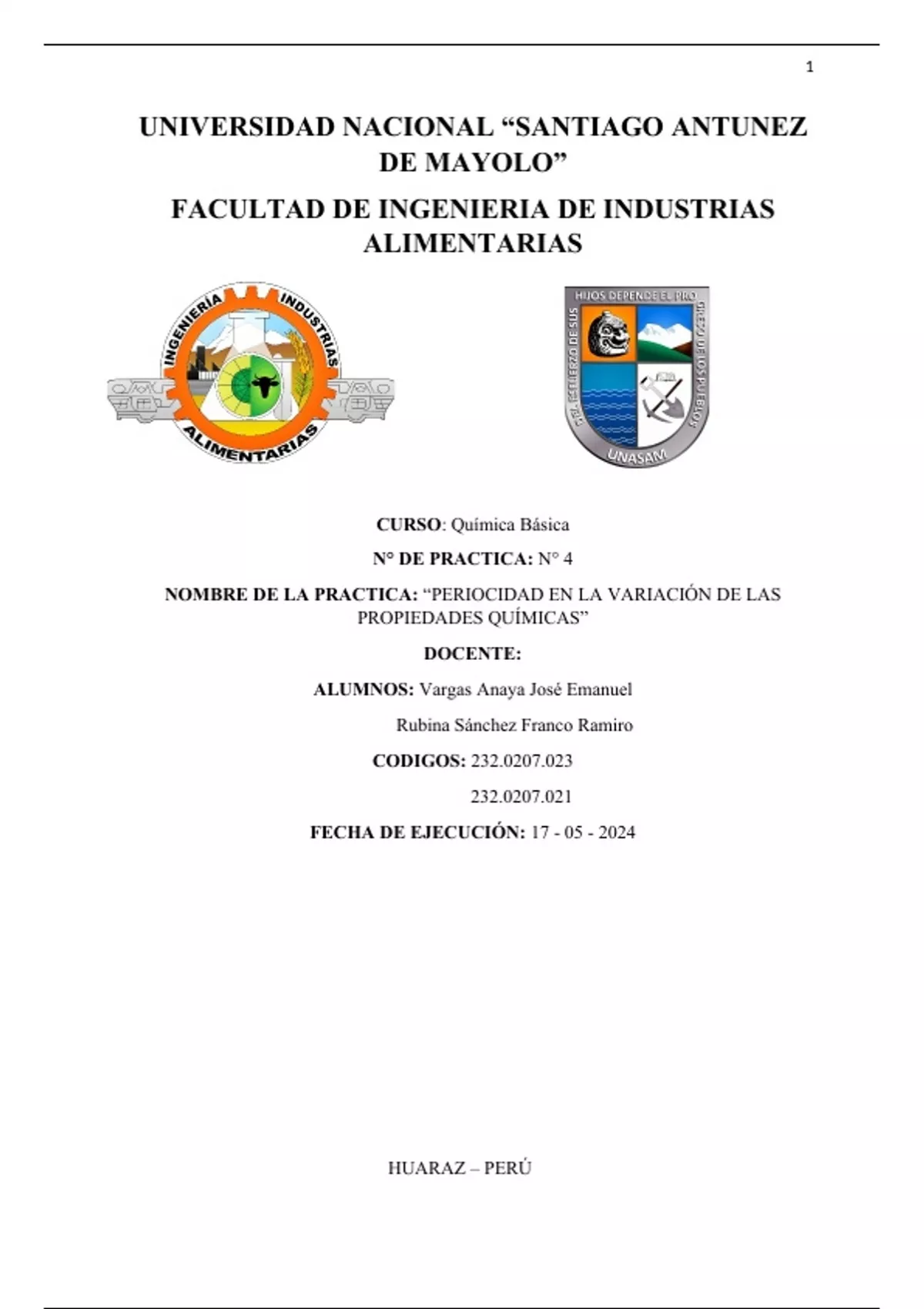 Periocidad en la variación de los elementos y de sus compuestos ...