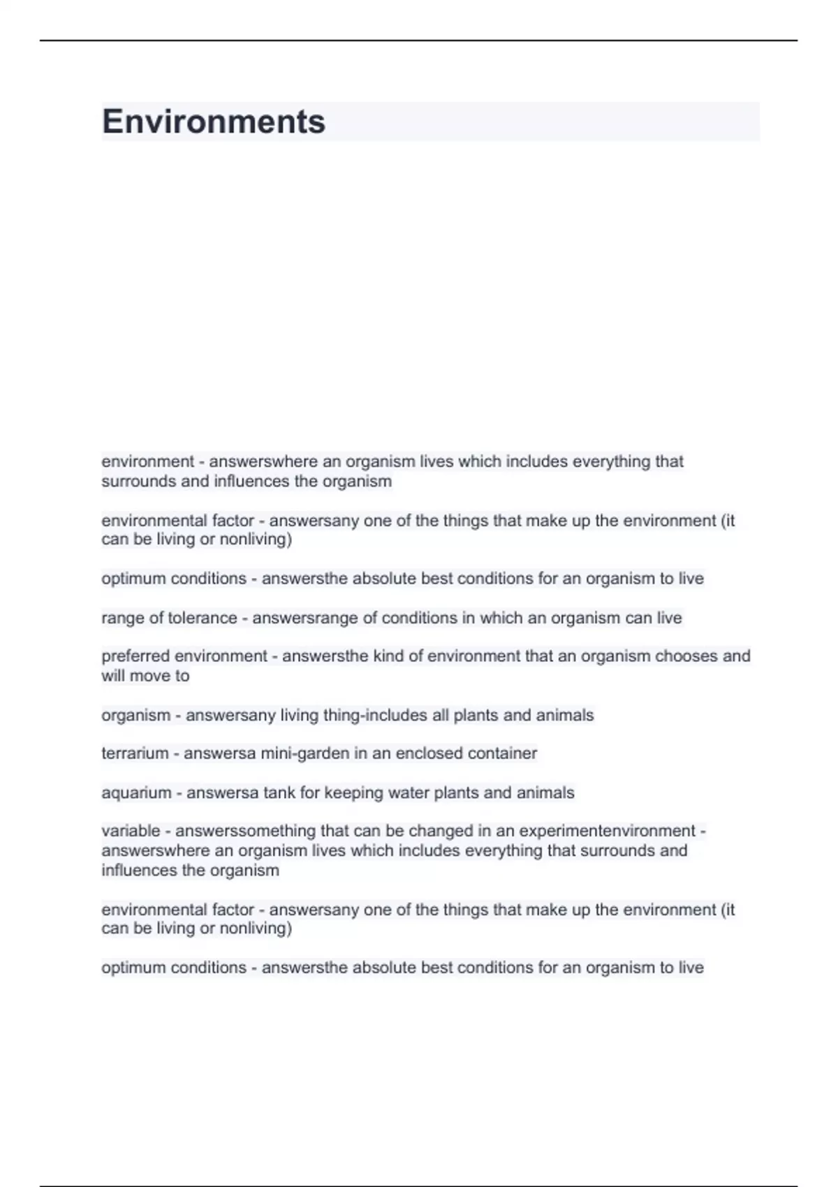 A BUNDLE SET OF ENVIRONMENTAL SCIENCE 2024 EXAM QUESTIONS WITH CORRECT ...