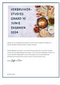Verbruikers - Study guides, Study notes & Summaries - Stuvia SA
