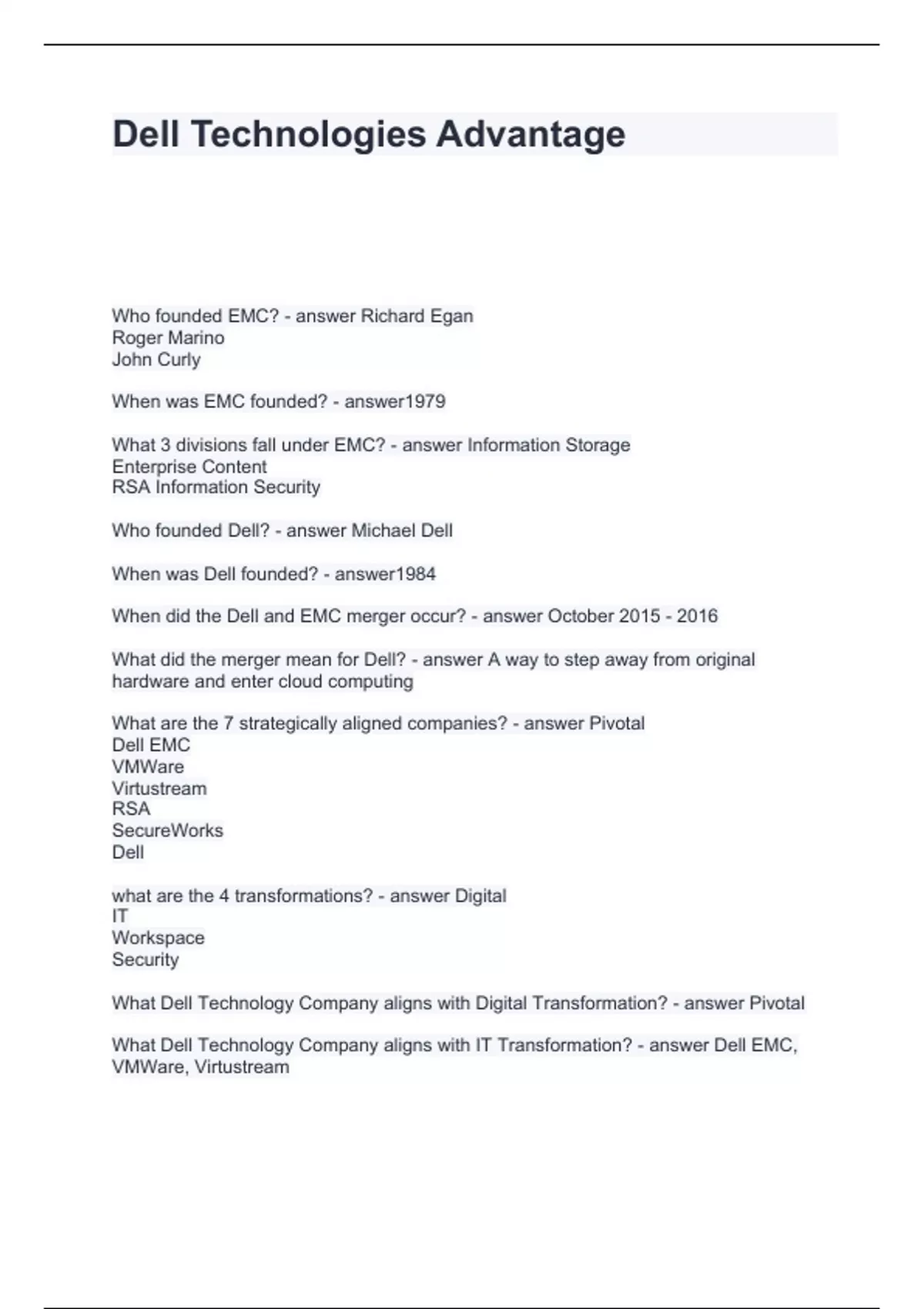 Dell Technologies Advantage Questions and Answers 2024 - Dell Client ...