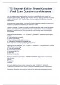 TCI Seventh Edition Tested Complete Final Exam Questions and Answers ...