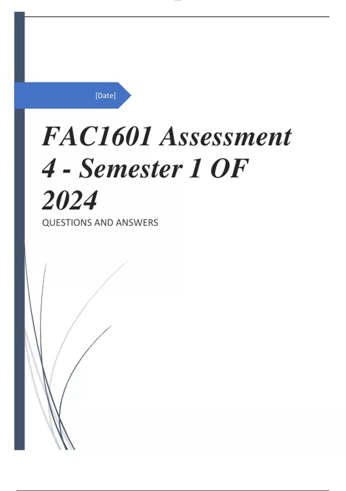 FAC1601 Assignment 4 Semester 1 2024 (215199)- DUE 20 May 2024 ...