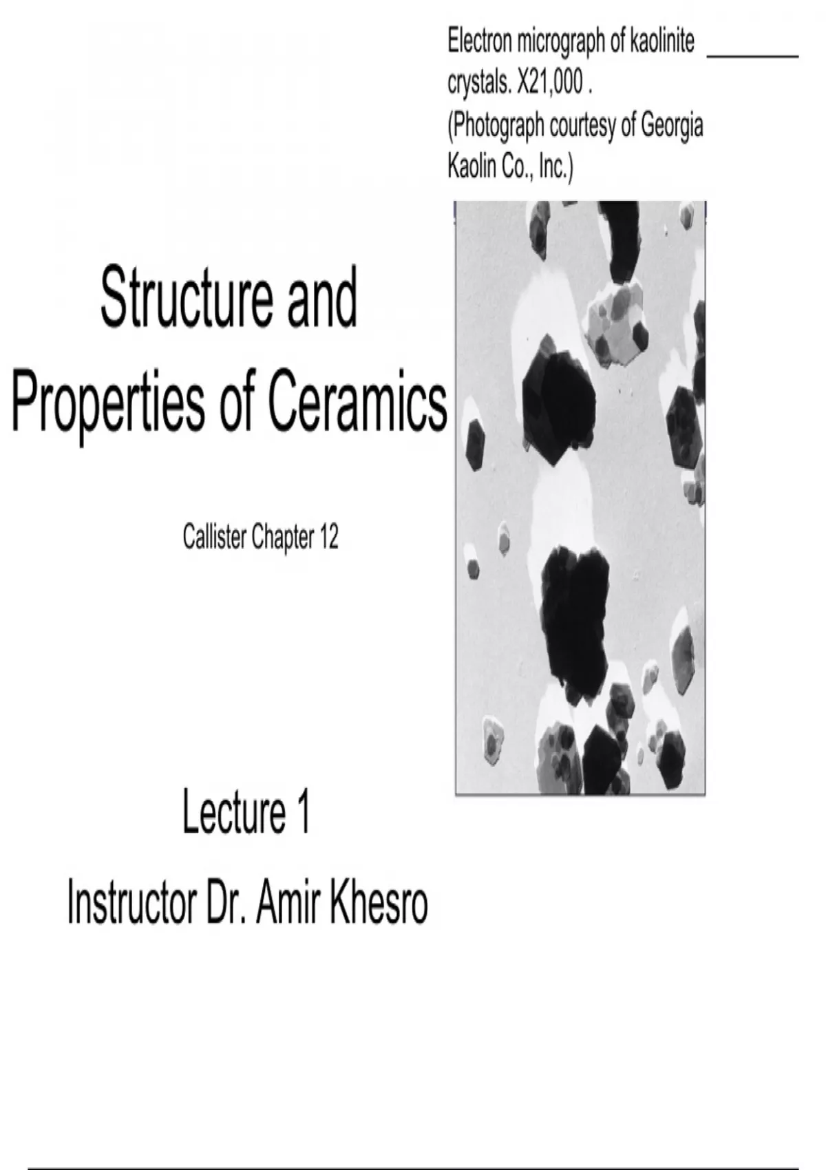 Structure and Properties of Ceramics - Material Science - Stuvia US