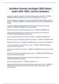 builders license michigan 2024 latest exam with 100% correct answers ...