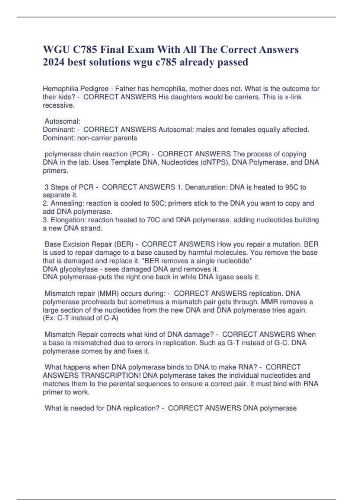 WGU C785 Final Exam With All The Correct Answers 2024 best solutions ...