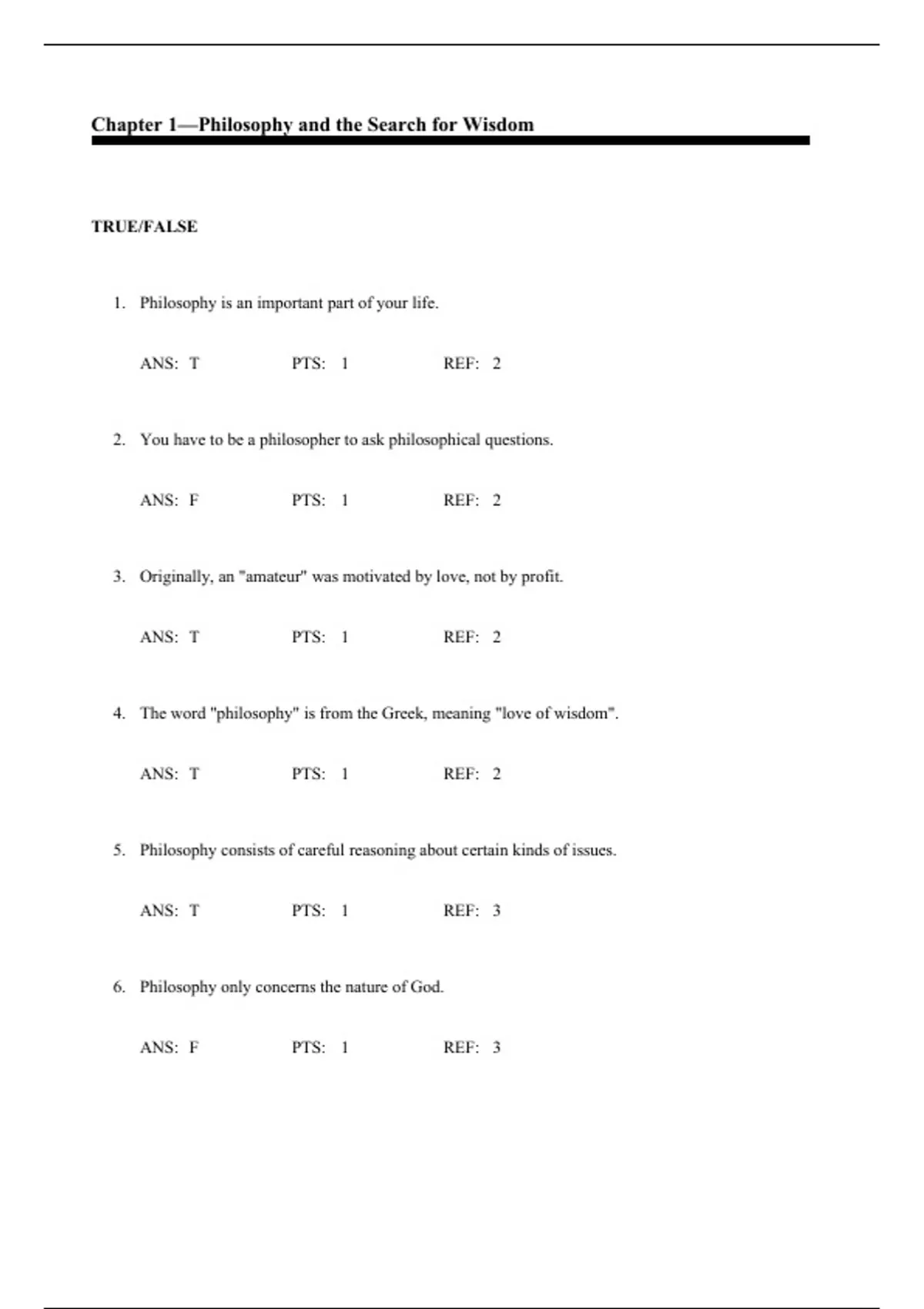 Download the official test bank for Archetypes of Wisdom An ...