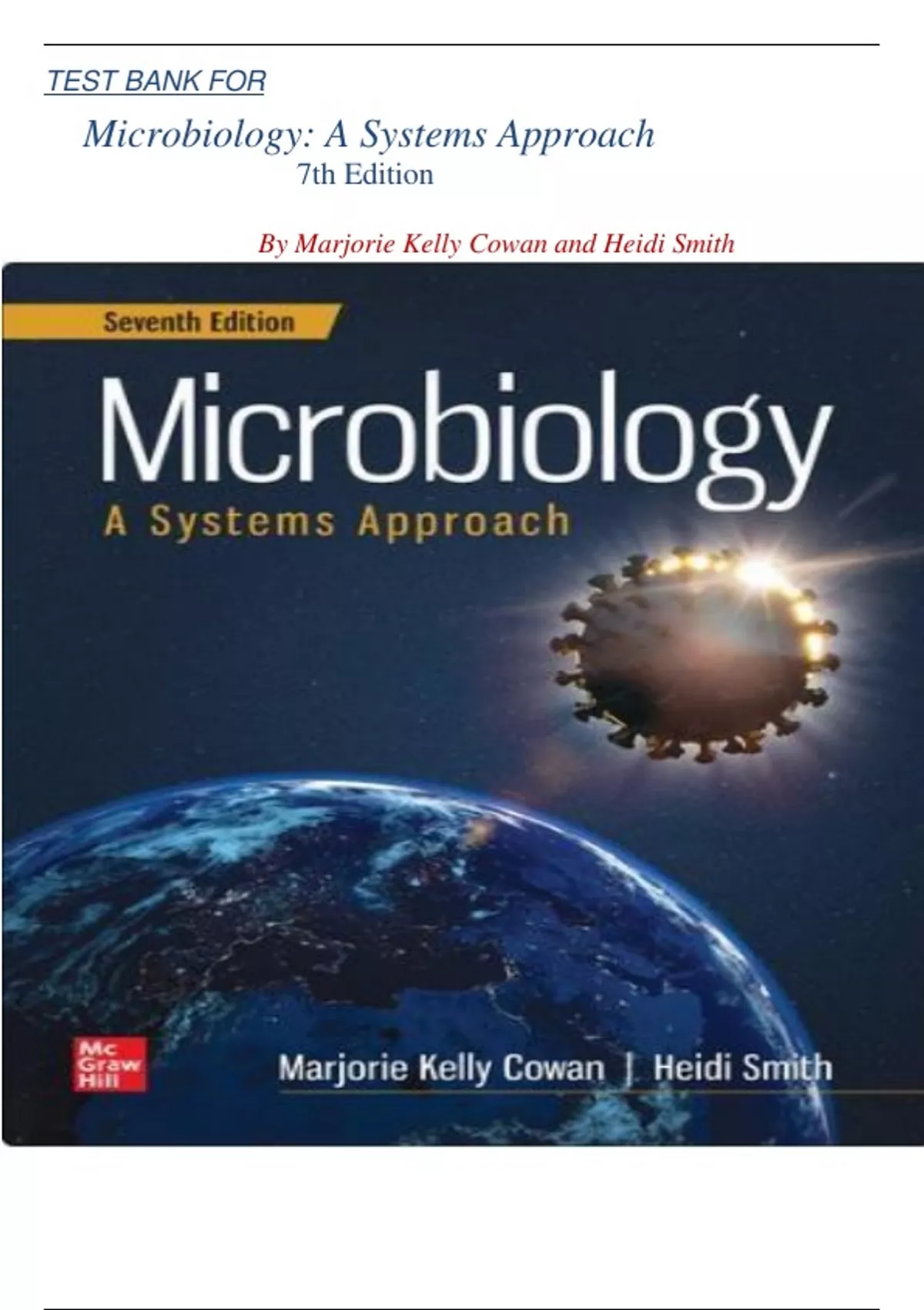 TEST BANK - Microbiology: A Systems Approach 7th Edition( Marjorie ...