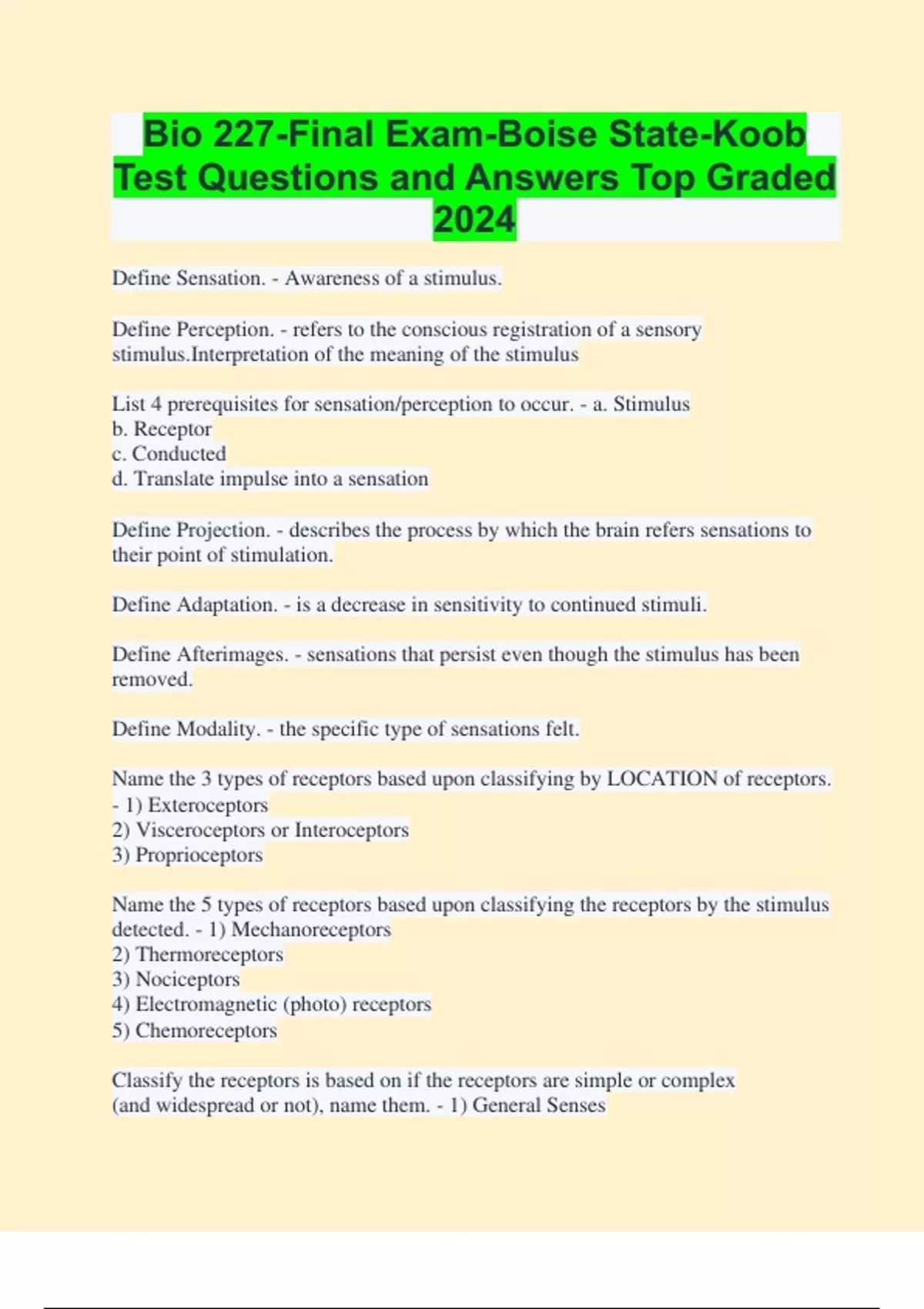 Bio 227-Final Exam-Boise State-Koob Test Questions and Answers Top ...