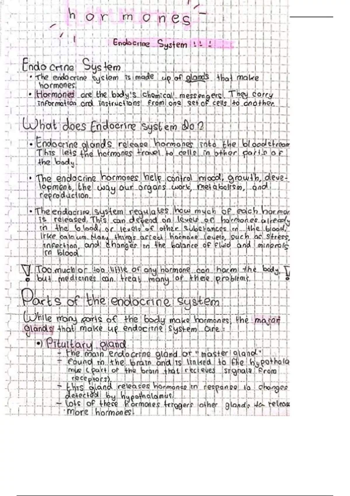 Endocrine System, Glands, Functions, and Diseases - Biology - Stuvia US