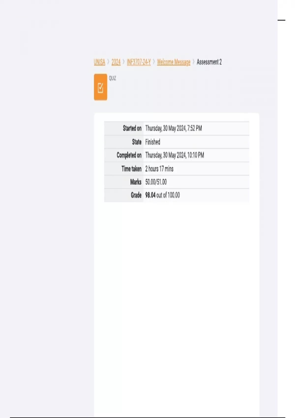 INF3707 ASSIGNMENT 2 - Database Design and Implementation - Stuvia SA
