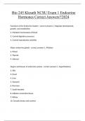 Bio 245 Klesath Exam 1 NCSU QUESTIONS AND ANSWERS ALL CORRECT - Bio 245 ...