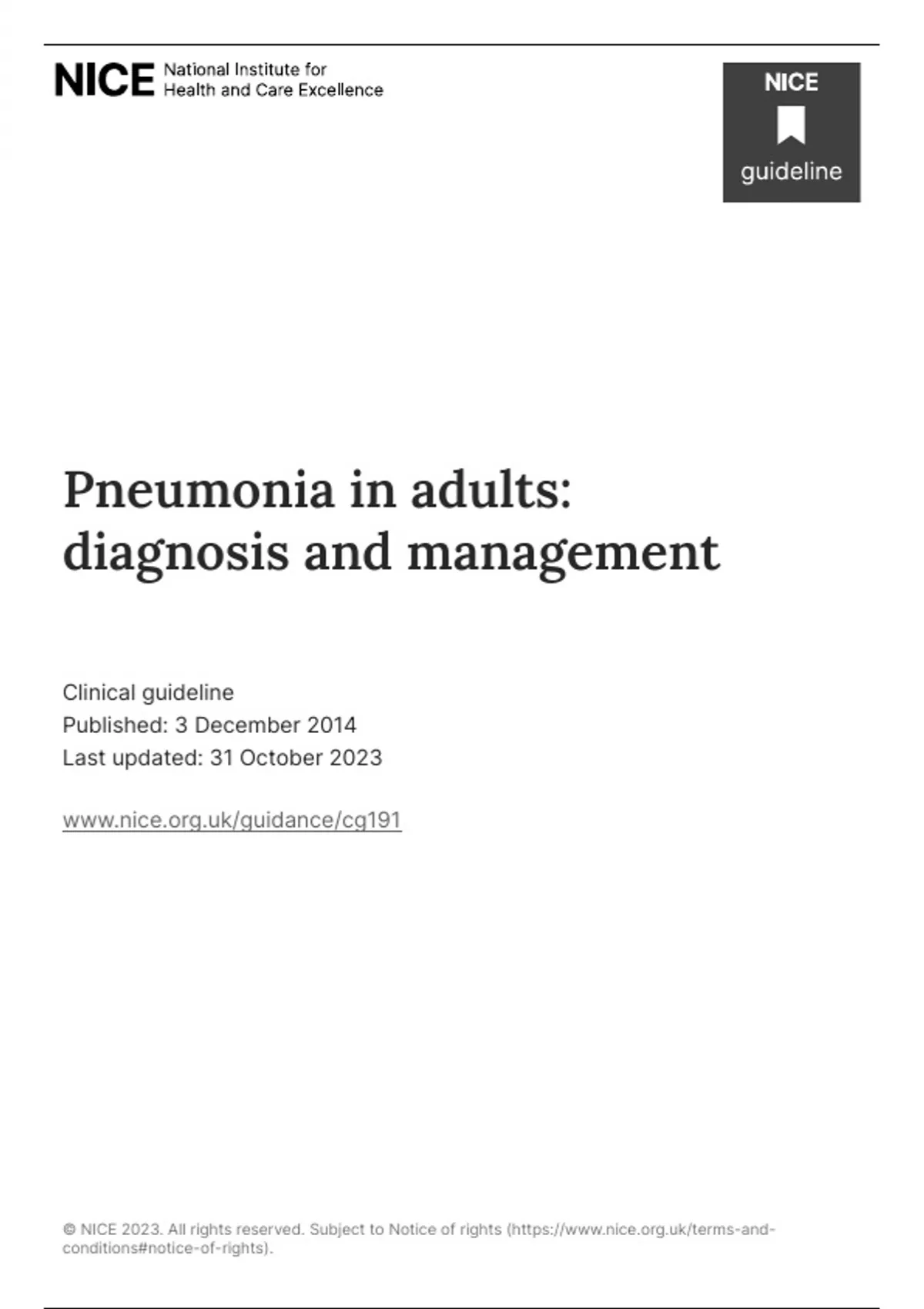 NICE 2023 pneumonia-in-adults-diagnosis-and-management - NURSING ...