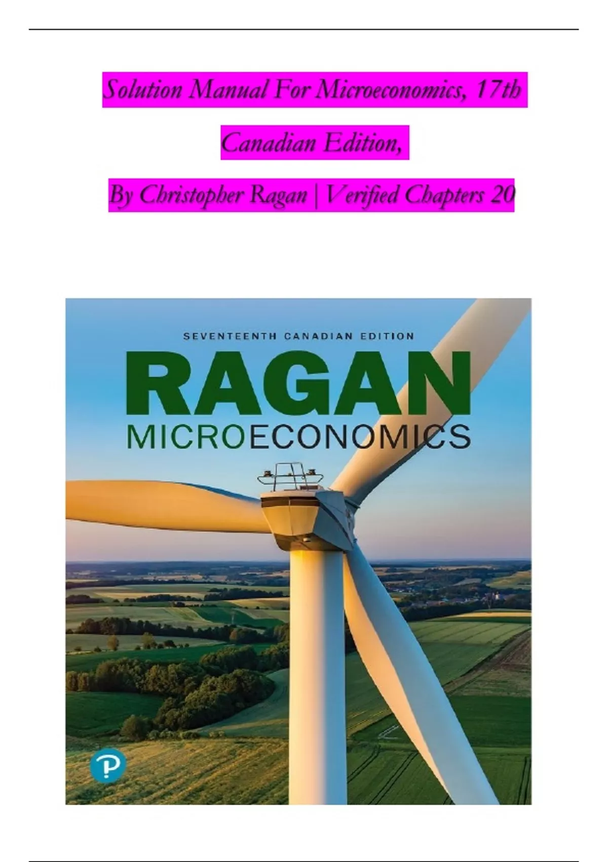 Solution Manual For Microeconomics, 17th Canadian Edition, By ...